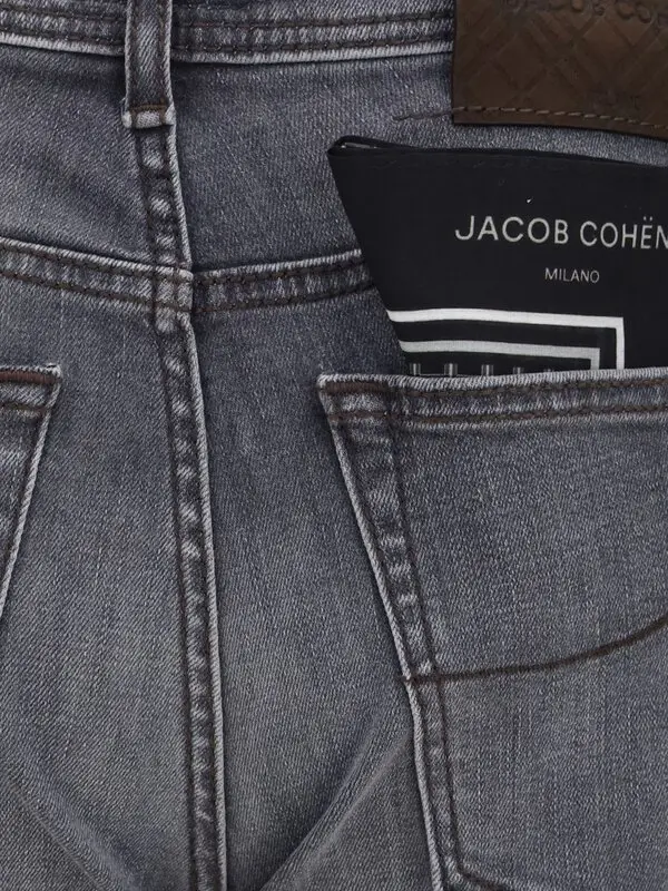 JACOB COHЁN Slim Fit Five-pocket Mid-rise Stretch Denim Jeans