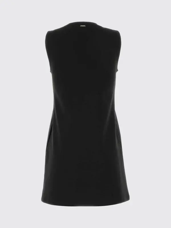 Calvin Klein A-line Crêpe Mini Dress With V-neck And Off-the-shoulder Design