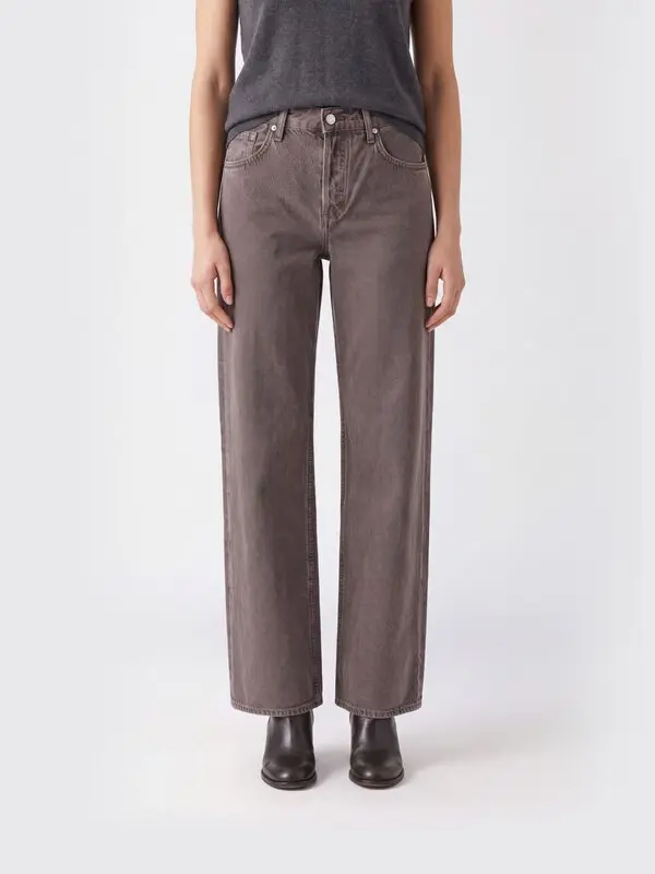 AGOLDE Wide-leg Jeans In Regenerative Cotton With Low-rise Waist