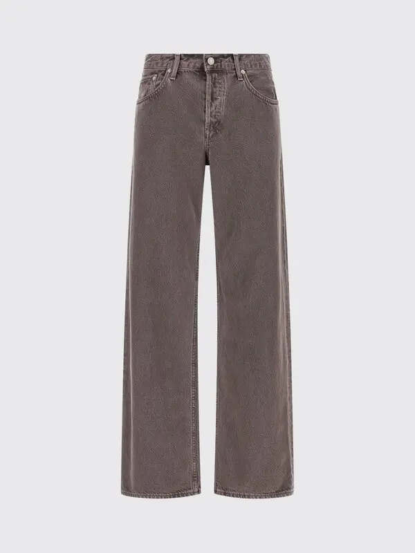 AGOLDE Wide-leg Jeans In Regenerative Cotton With Low-rise Waist