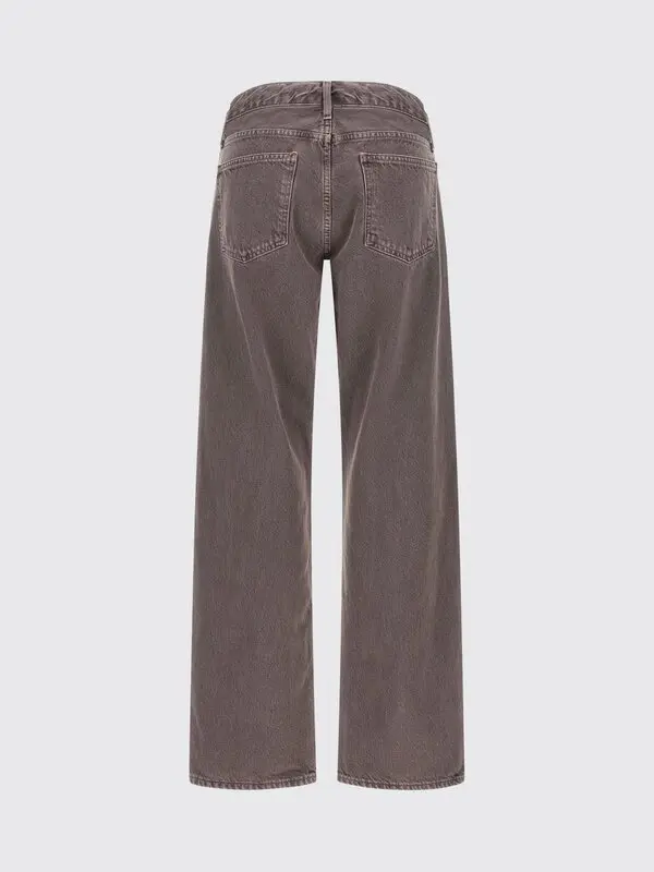 AGOLDE Wide-leg Jeans In Regenerative Cotton With Low-rise Waist