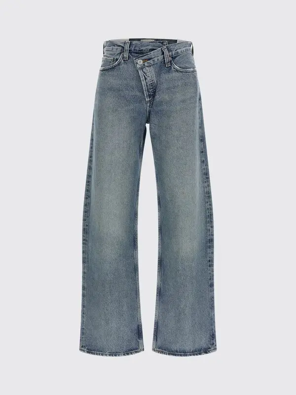 AGOLDE Arc Criss Cross Baggy Jeans With Mid-rise Asymmetric Closure