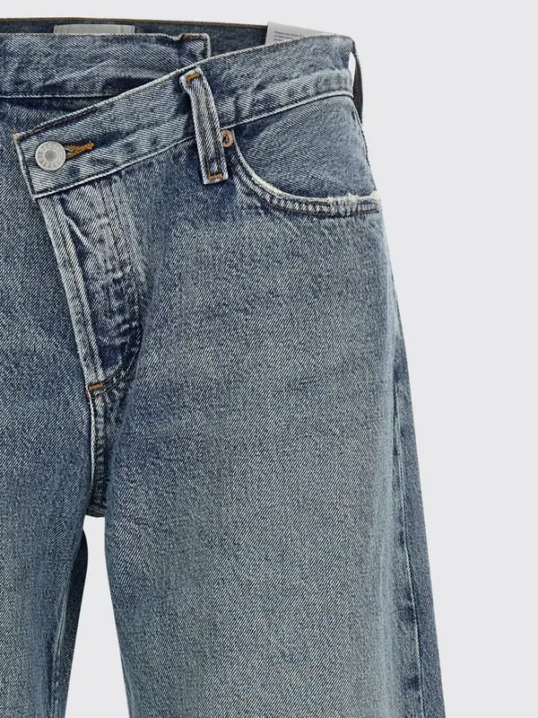 AGOLDE Arc Criss Cross Baggy Jeans With Mid-rise Asymmetric Closure