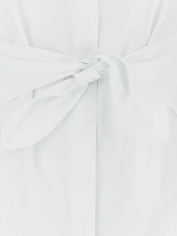 Calvin Klein Sleeveless Cotton Shirt With Tie-waist Belt