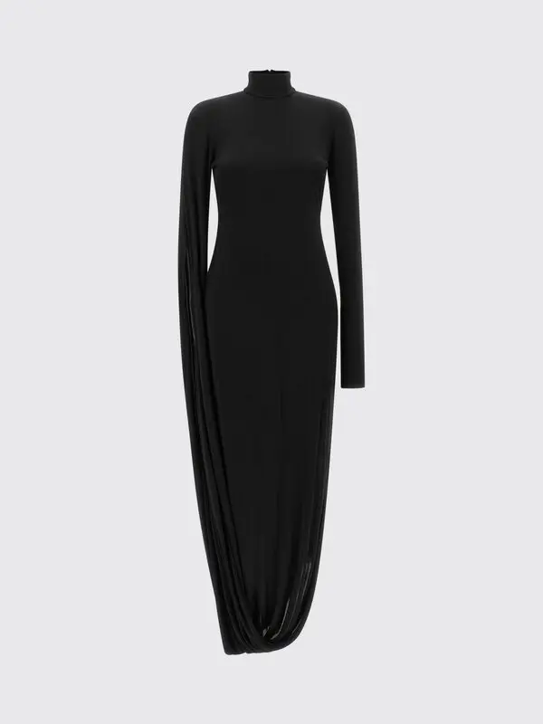 Giuseppe Di Morabito Asymmetric Jersey Midi Dress With High Neck And Slit