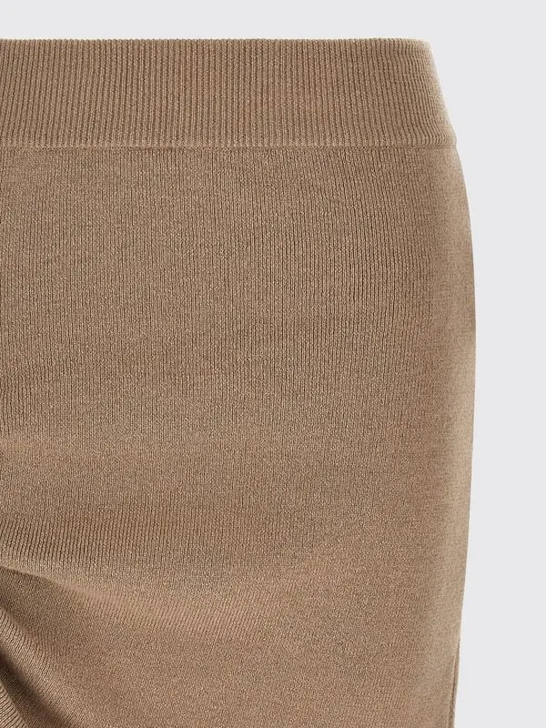 Giuseppe Di Morabito Knit Pencil Mini Skirt In Virgin Wool With Rhinestones