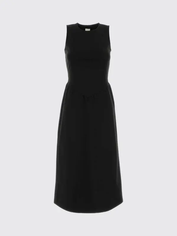 Calvin Klein A-line Jersey Midi Dress With Off-the-shoulder Design