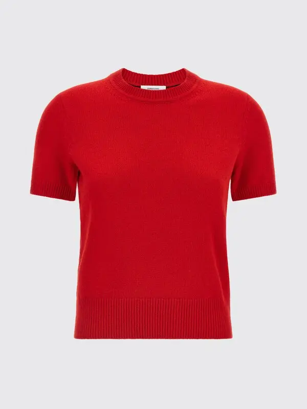 FERRAGAMO Short-sleeved Crewneck Jumper In Pure Cashmere