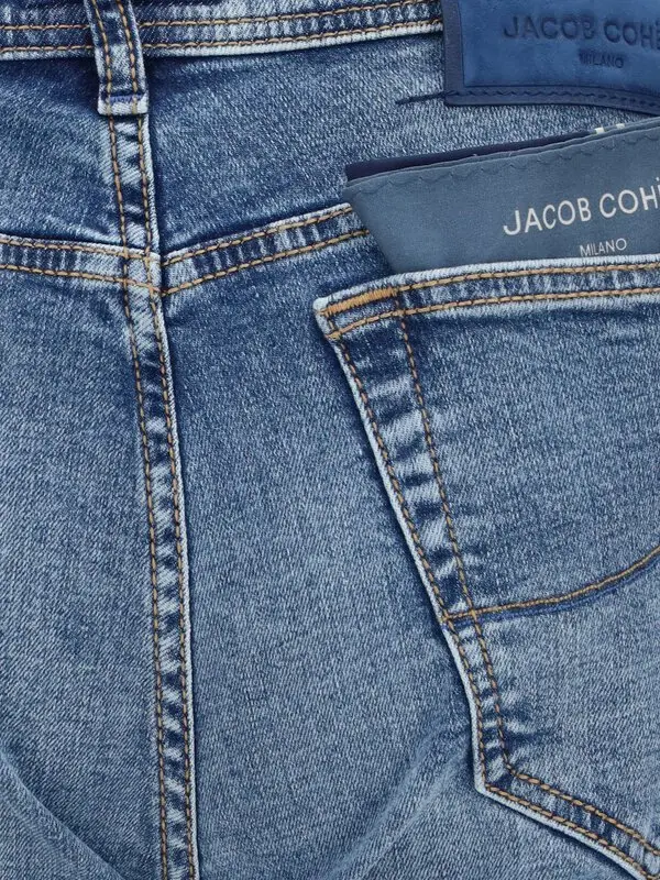 JACOB COHЁN Bard Mid-rise Slim Fit Jeans In Stretch Cotton