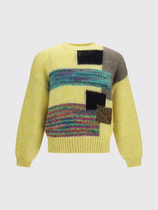 MAGLIANO Abstract Pattern Mohair Blend Jumper With Dropped Shoulders