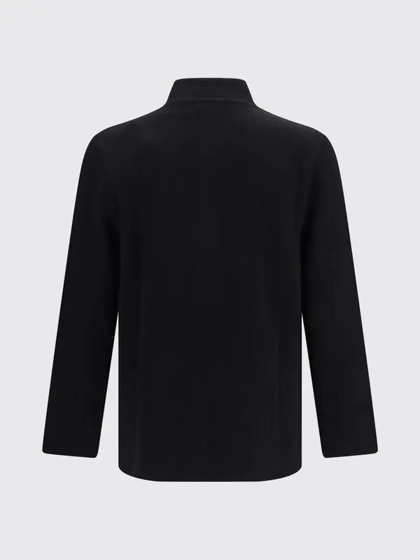 LARDINI High-neck Wool Cardigan With Button Closure And Pockets
