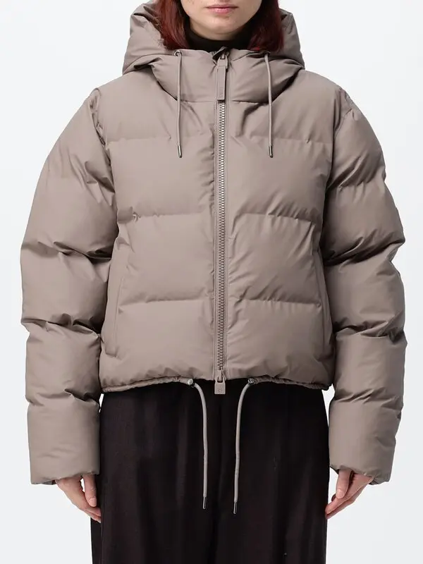 Rains Short Waterproof Quilted Jacket In Recycled Technical Fabric