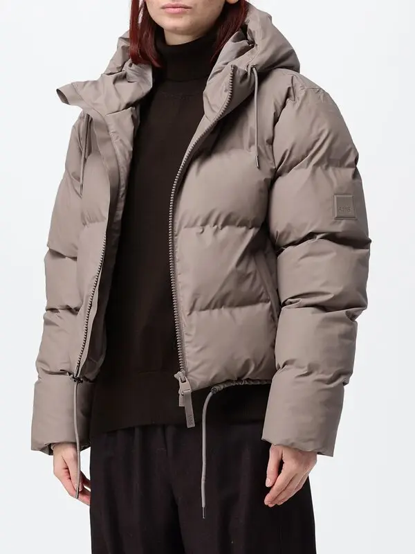 Rains Short Waterproof Quilted Jacket In Recycled Technical Fabric