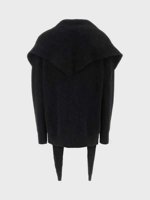 Blumarine Asymmetrical Virgin Wool Cardigan With Shawl Collar