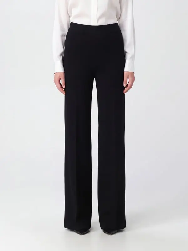 Blumarine High-waisted Virgin Wool Palazzo Trousers