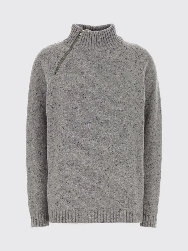 Gimaguas Half-zip Turtleneck Jumper In Recycled Wool Blend With Dropped Shoulders