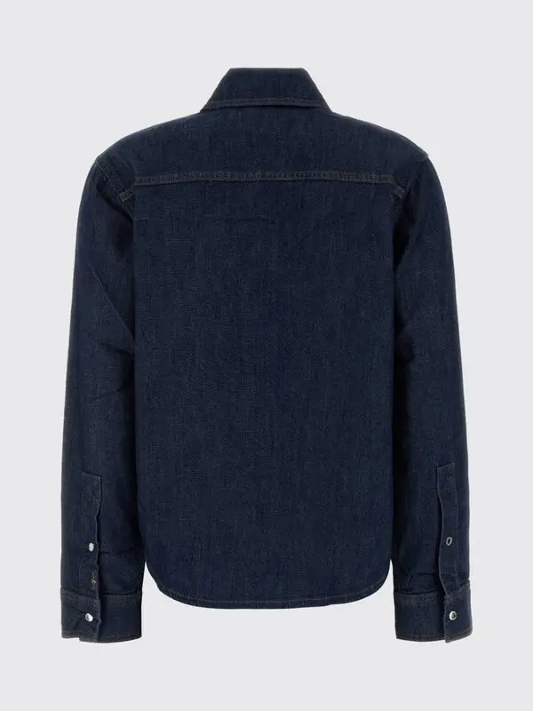 7 For All Mankind Cotton And Modal Denim Shirt With Patch Pockets
