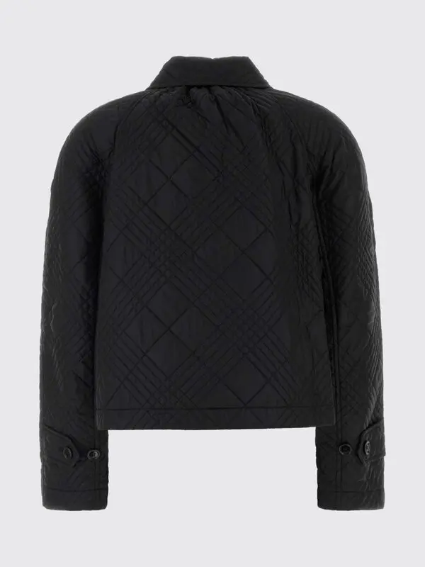 Burberry Short Nylon Down Jacket With Classic Collar And Concealed Fastening