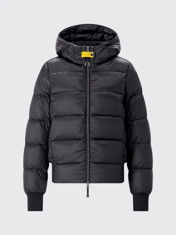 PARAJUMPERS Short Quilted Hooded Nylon Down Jacket - Black