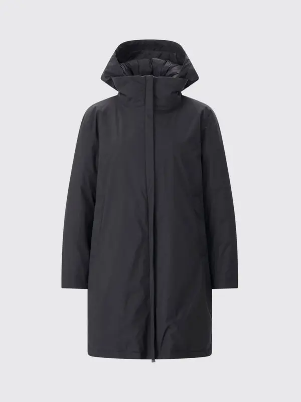 Herno Knee-length Padded Parka With Hood And Concealed Fastening