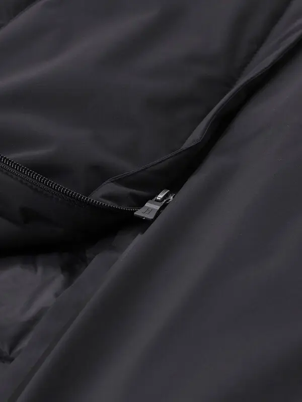 Herno Knee-length Padded Parka With Hood And Concealed Fastening