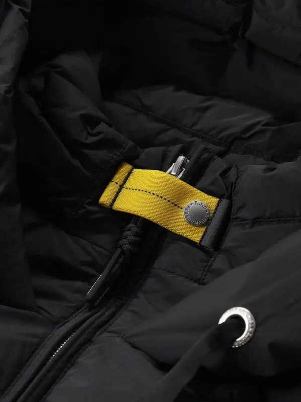 PARAJUMPERS Long Quilted Hooded Nylon Down Jacket With Drawstring