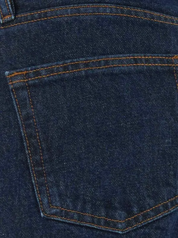 ANINE BING High-waisted Wide-leg Denim Jeans With Five Pockets
