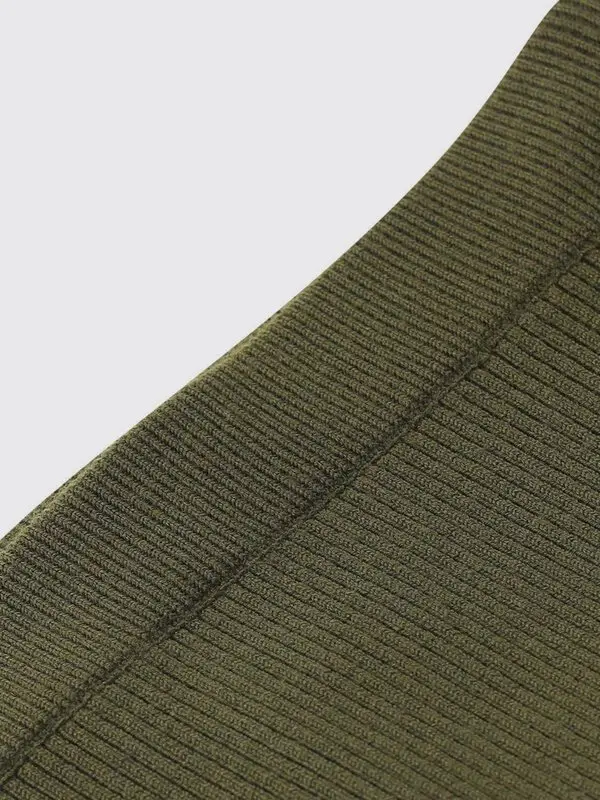 Victoria Beckham High-waisted Midi Knit Skirt In Wool Blend - Green