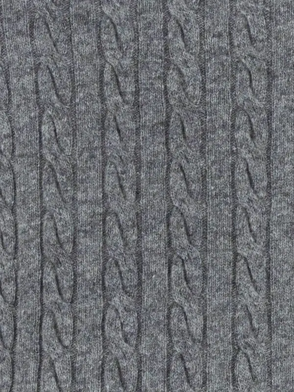 Gimaguas Short-sleeved Wool-blend Jumper With A Round Neck - Grey