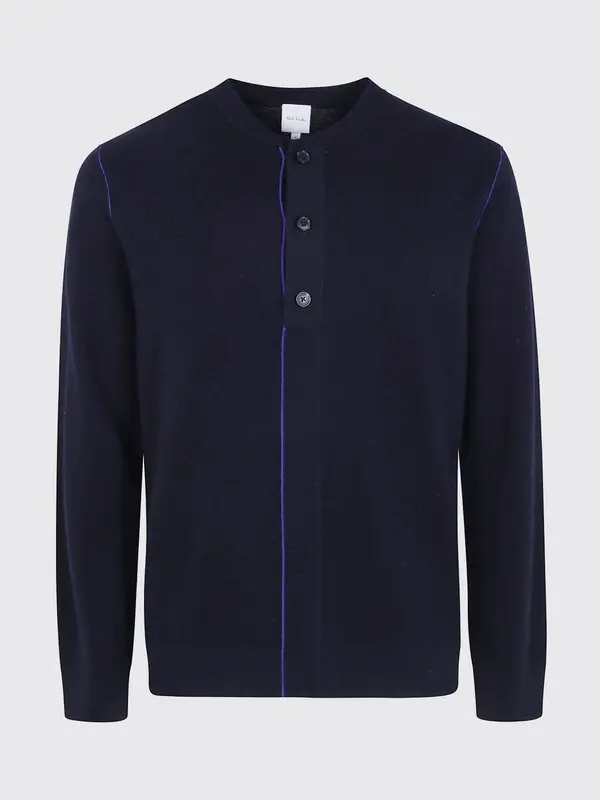 Paul Smith Crew Neck Merino Wool Jumper With Contrast Trims