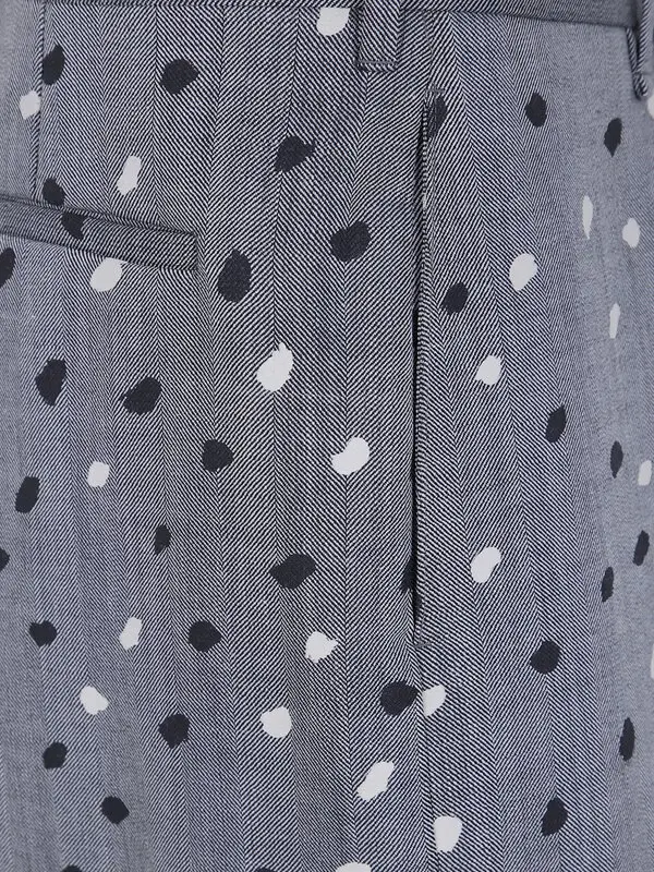 Paul Smith Slim Fit Polka Dot Wool Tailored Trousers