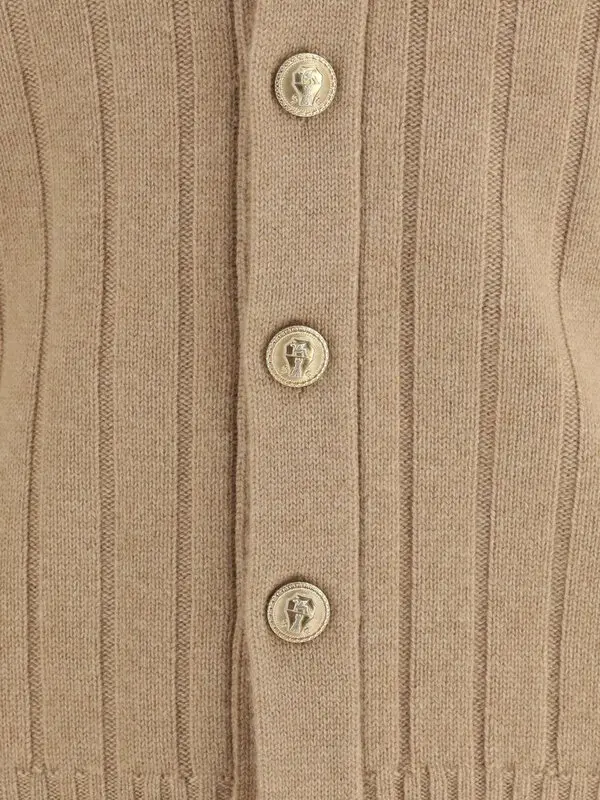 Brunello Cucinelli Pure Cashmere Shawl Collar Cardigan With Buttons