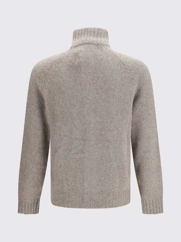 Brunello Cucinelli High-neck Wool Cardigan With Button Closure