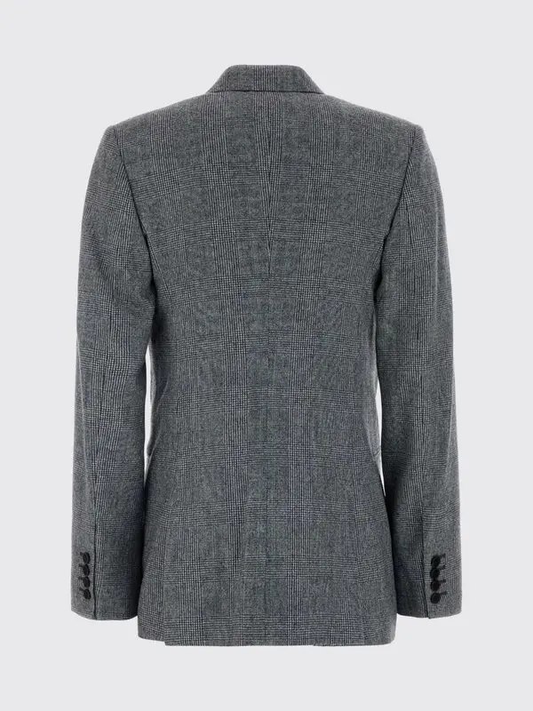 Givenchy Prince Of Wales Check Double-breasted Blazer In Wool Flannel