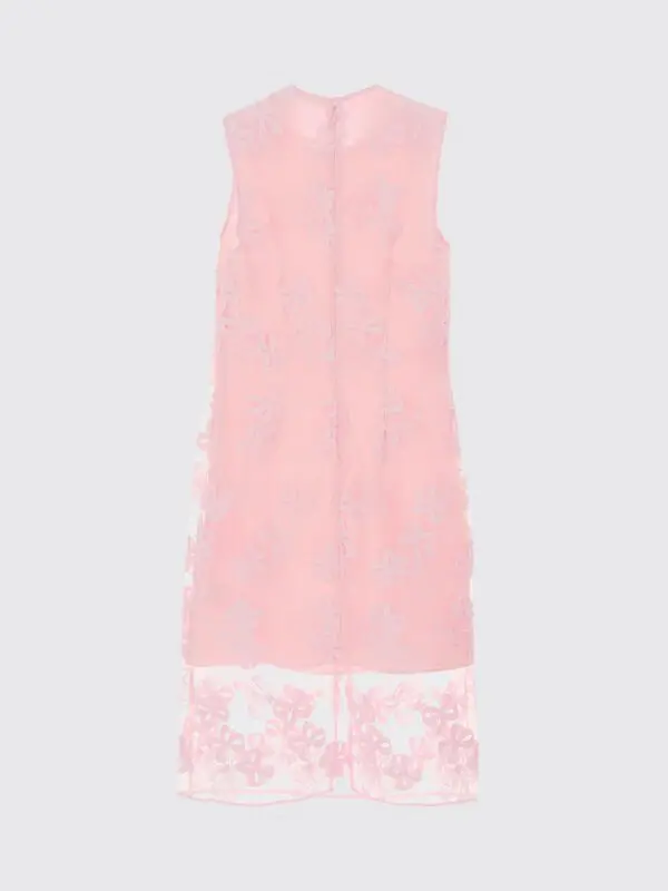 Cecilie Bahnsen Off-the-shoulder Silk Blend Midi Sheath Dress