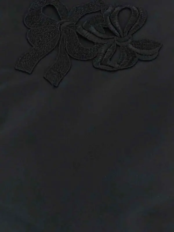Cecilie Bahnsen Cropped Nylon Bomber Jacket With Dropped Shoulders