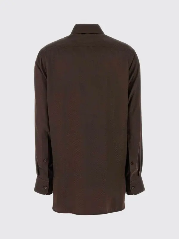 Stella McCartney Long-sleeve Pure Silk Shirt With Patch Pocket