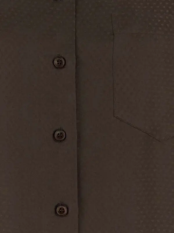 Stella McCartney Long-sleeve Pure Silk Shirt With Patch Pocket