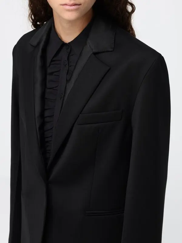 TELA Single-breasted Virgin Wool Blazer With Peak Lapels