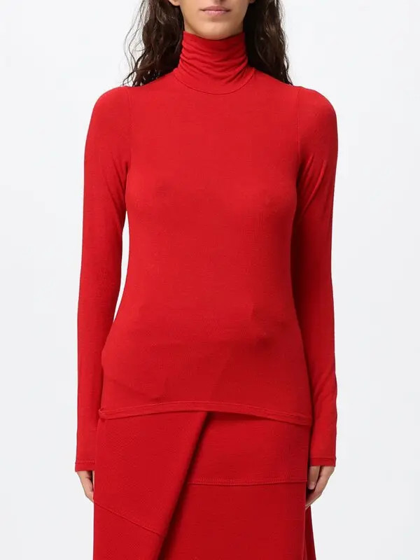 TELA Cashmere And Virgin Wool-blend Turtleneck Jumper With A Slim Fit - Red