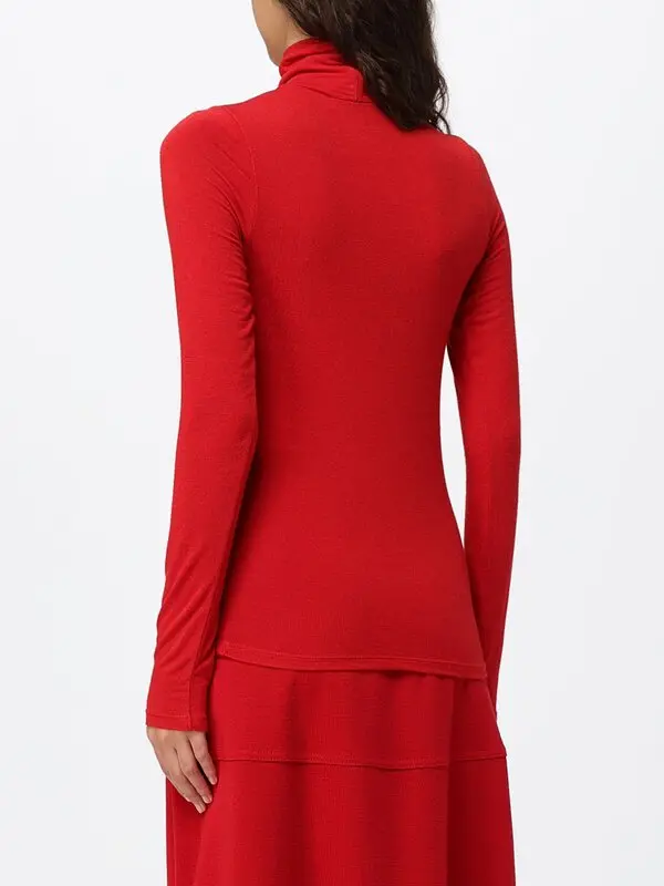 TELA Cashmere And Virgin Wool-blend Turtleneck Jumper With A Slim Fit - Red
