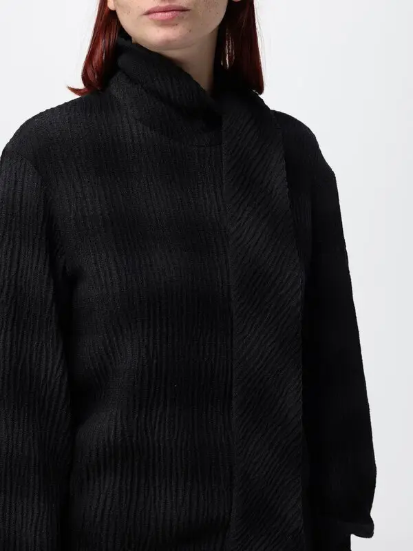 TELA Check Wool-blend Blouse With Pussy-bow Neck And Dropped Shoulders