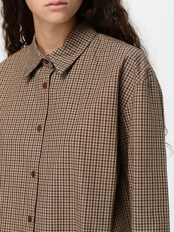 ELEH Long-sleeved Casual Check Cotton Shirt With A Classic Collar