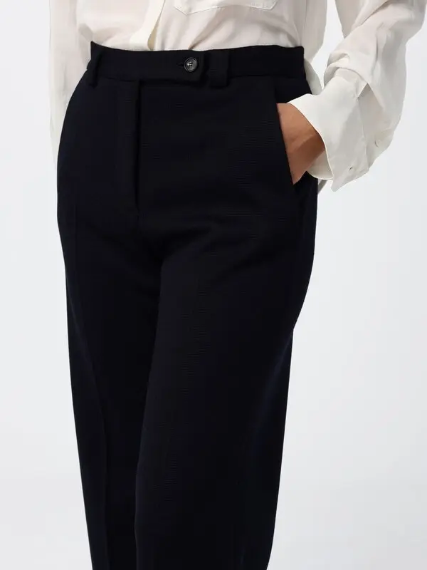 TELA High-waisted Tailored Straight-leg Trousers In Wool Blend