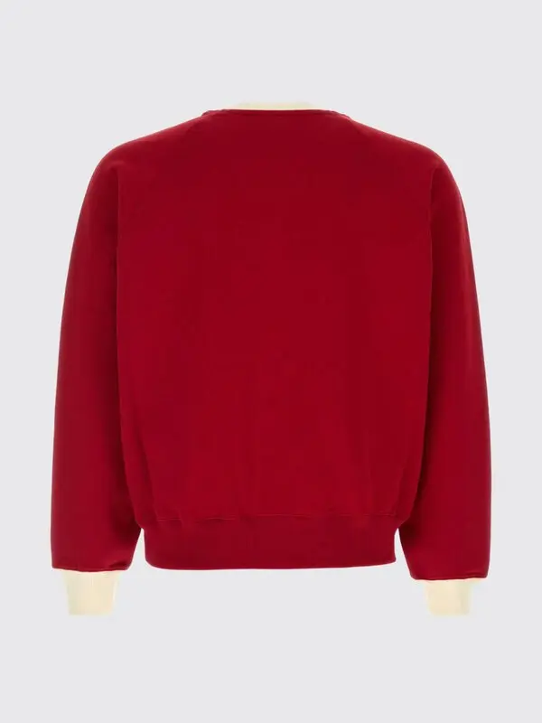 AMI Paris Cotton Crewneck Jumper With Dropped Shoulders And Embroide Logo