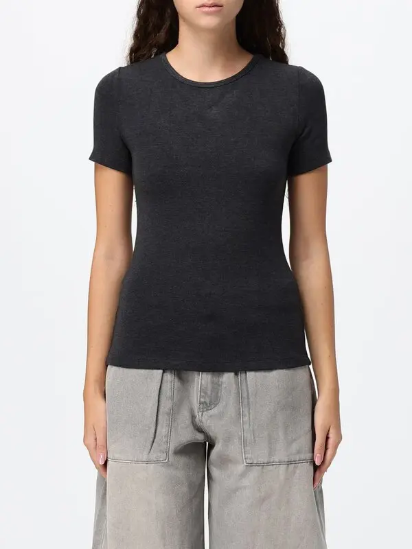 ELEH Slim Fit Crew Neck T-shirt In A Soft Cotton And Viscose Blend - Grey