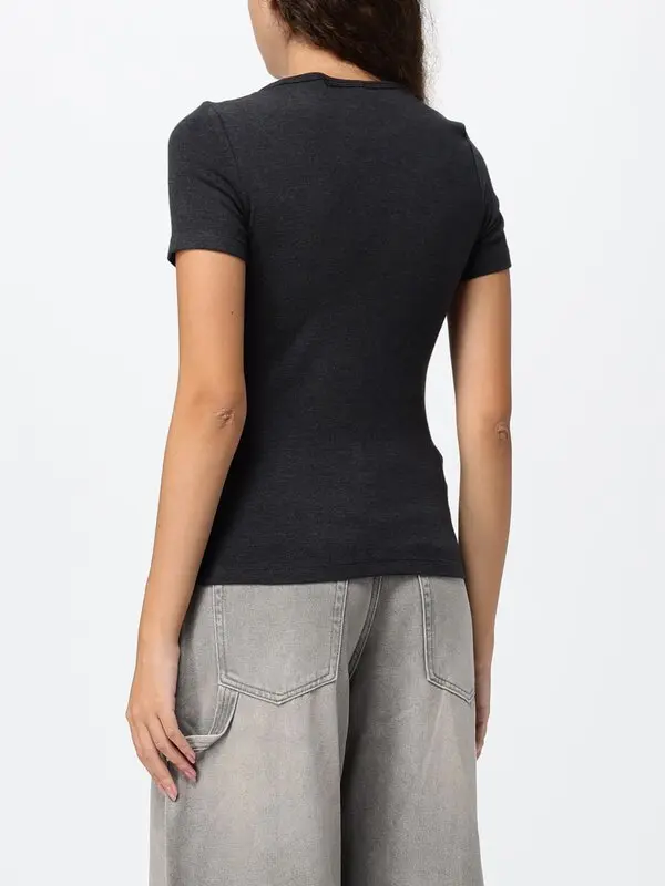 ELEH Slim Fit Crew Neck T-shirt In A Soft Cotton And Viscose Blend - Grey