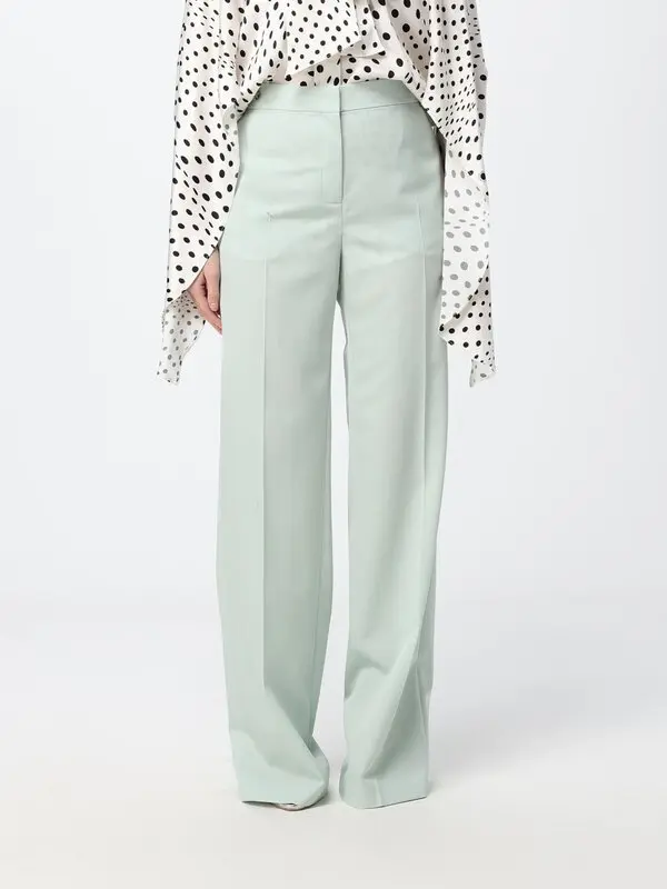 Stella McCartney High-waisted Wide-leg Tailored Wool Trousers