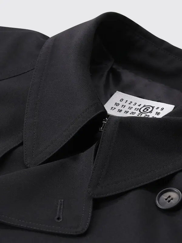 MAISON MARGIELA Double-breasted Cropped Wool-blend Trench Coat