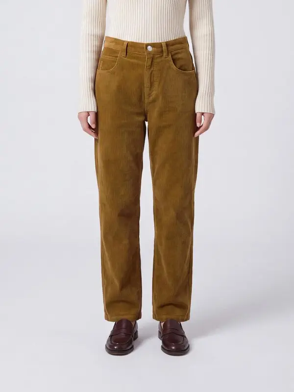 Isabel Marant Étoile Mid-rise Straight-leg Trousers In Corduroy